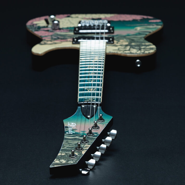 Lindo Koya Electric Guitar - Japanese Wilderness Graphic Art Finish