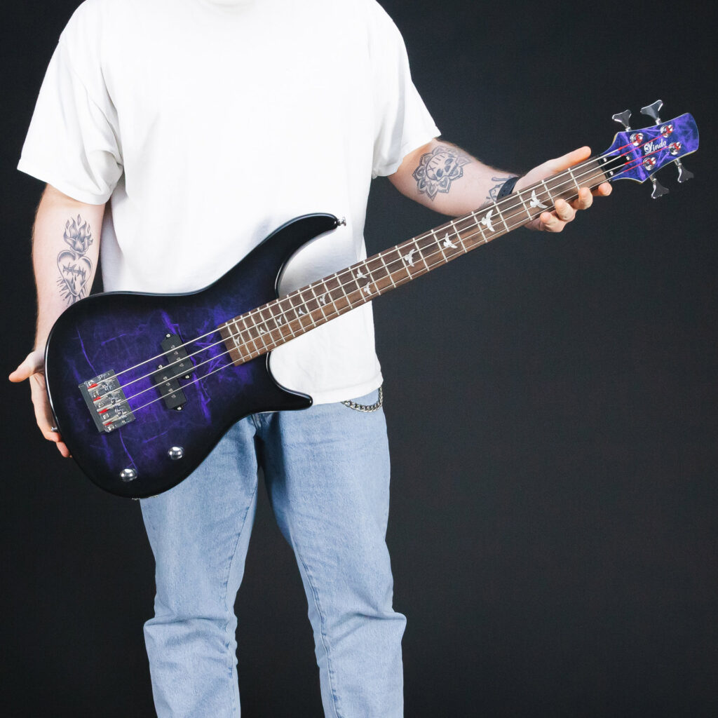 Lindo PDB Short Scale V2 Purple Dove Electric Bass Guitar