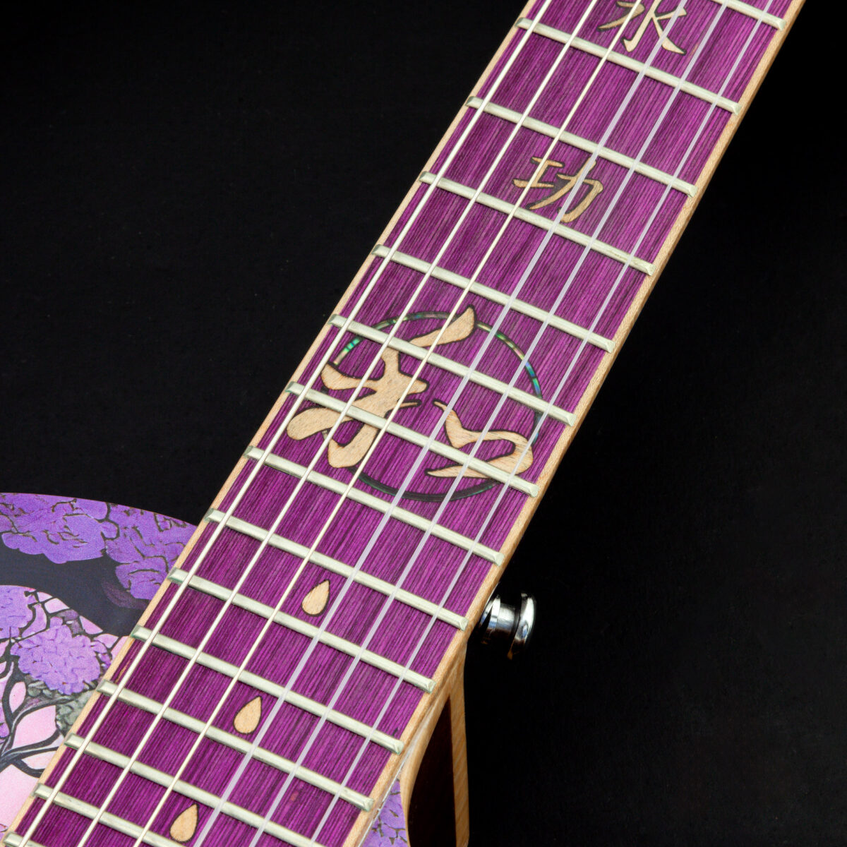 Lindo Ryokou Electro Acoustic Travel Guitar - Japanese Graphic Art