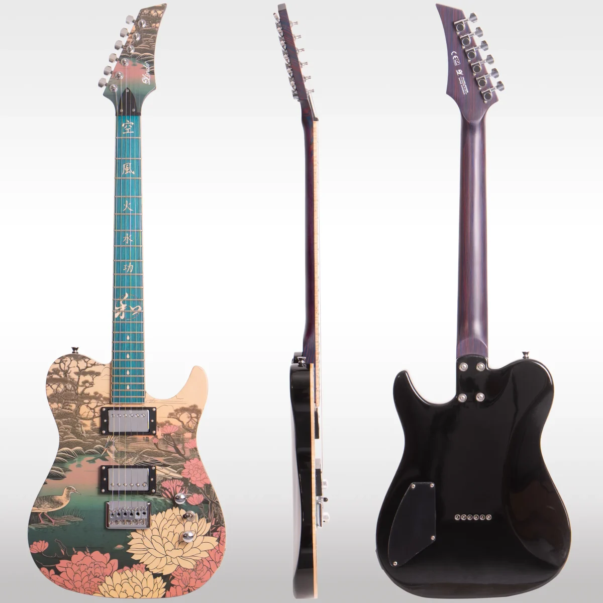 Lindo Koya Electric Guitar - Japanese Wilderness Graphic Art Finish