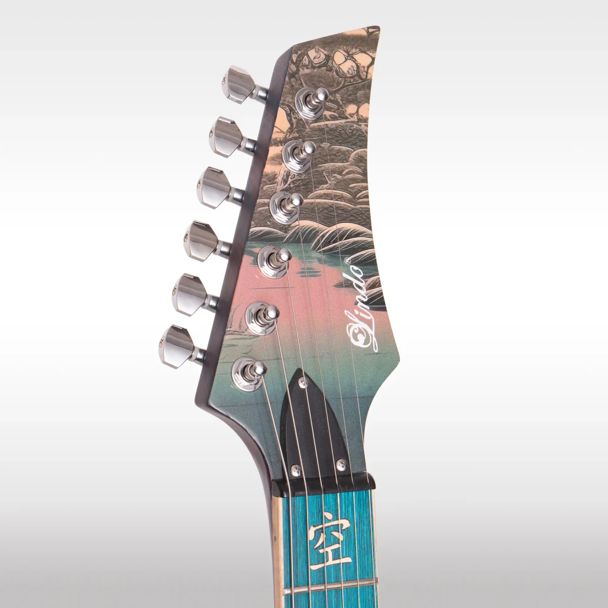 Lindo Koya Electric Guitar - Japanese Wilderness Graphic Art Finish
